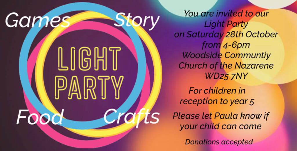 Childrens Light Party – Woodside Community Church